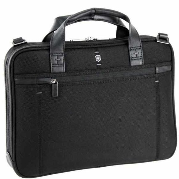 Victorinox | Bags | Victorinox Slim Laptop Black Attache | Poshmark